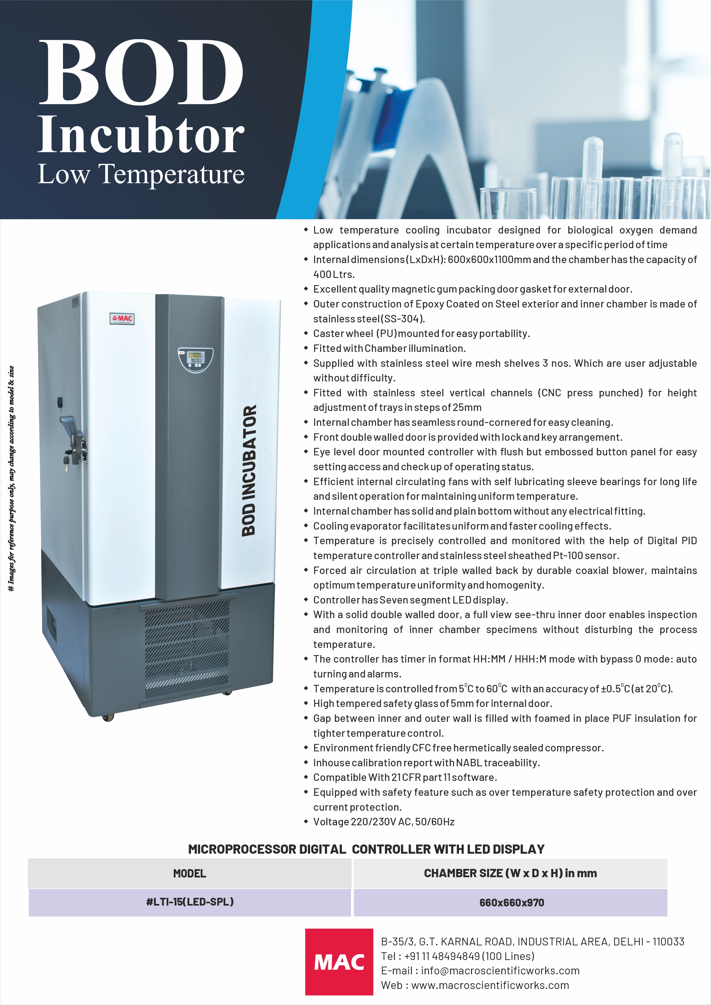 Range of Laboratory Equipment by MAC